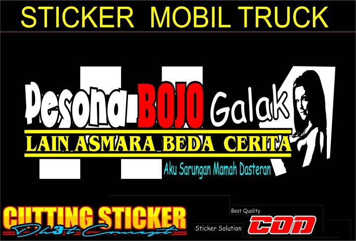 Sticker Kata Kata Kaca Mobil Sticker Truck Oleng Tulisan Custom Truck ...