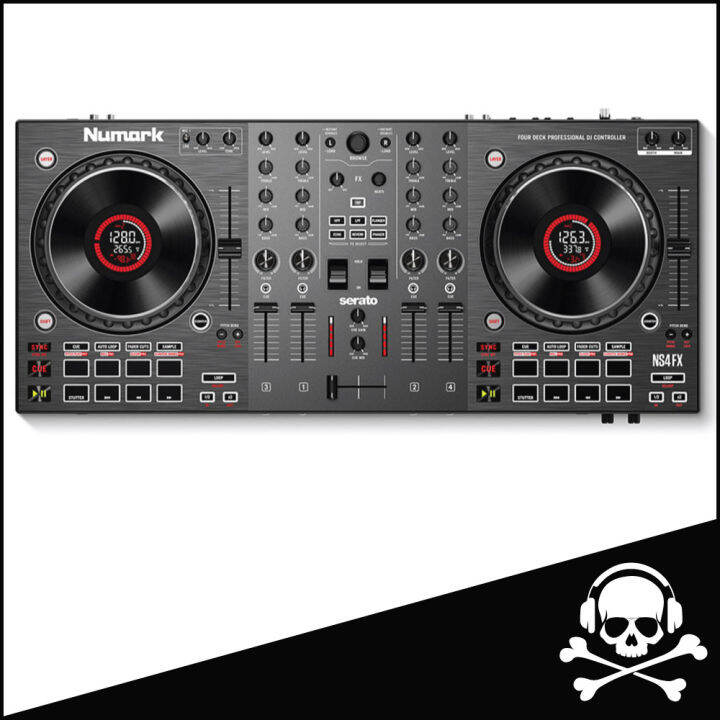 Numark NS4FX 4-Channel DJ MIDI Controller with Free Serato DJ Lite ...