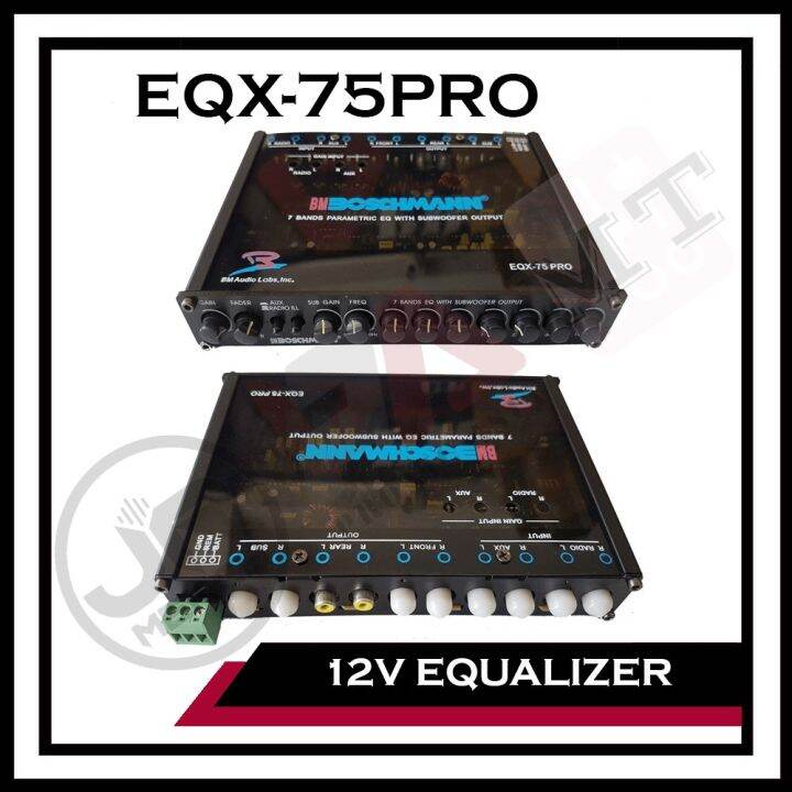 Boschmann EQX-75PRO 7 Band Professional Graphic Car Equalizer | Lazada PH