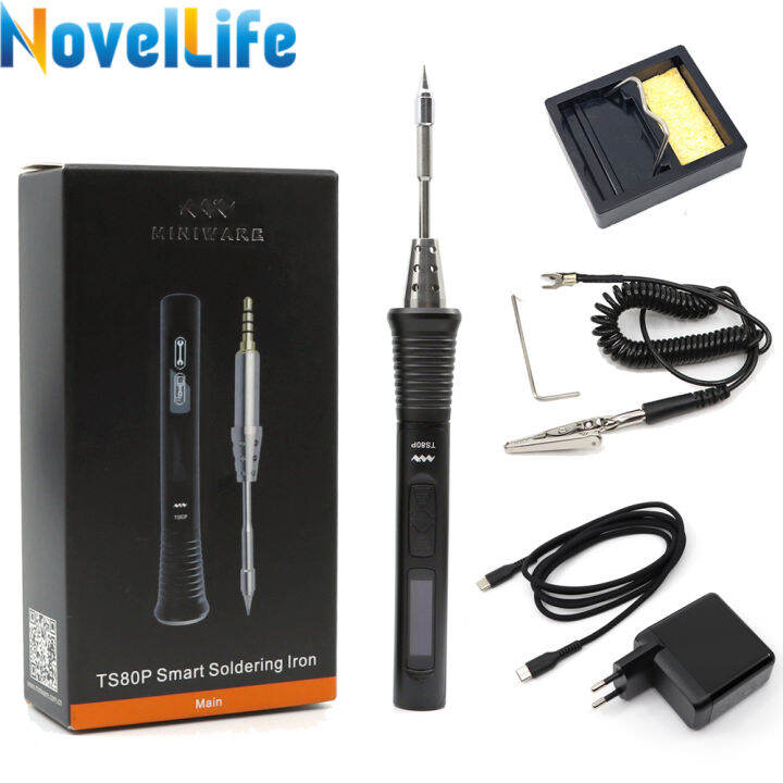 Mini TS80 TS80P Electric Soldering Iron Adjustable Temperature Portable ...