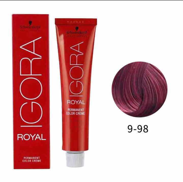 SCHWARZKOPF IGORA ROYAL HAIR DYE COLOR 9-98 60ML | Lazada