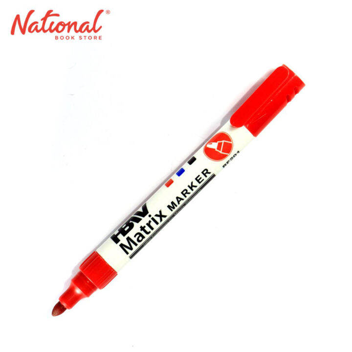 HBW Matrix Permanent Marker Bullet Red RF-201 - School & Office ...