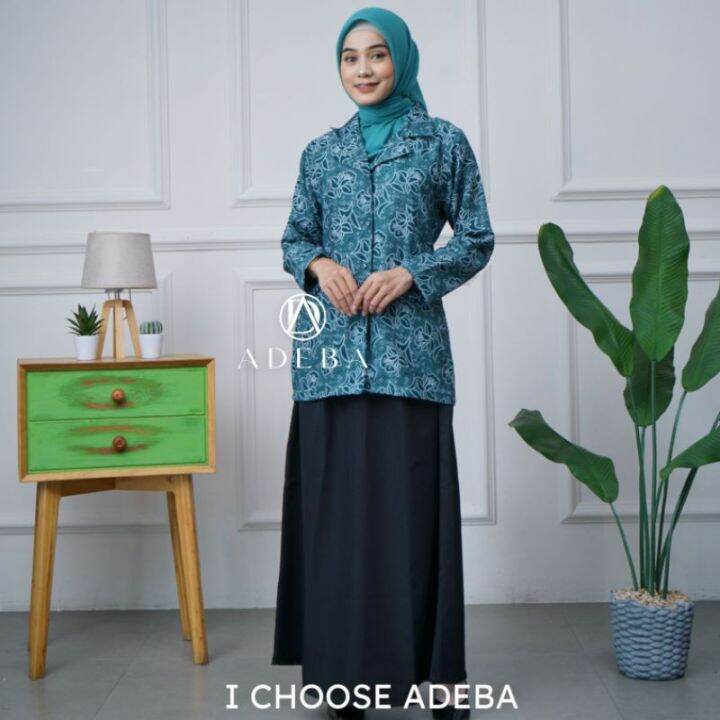 SERAGAM PKK BATIK PKK TERBARU (hijau tosca) KHALIQA STORE | Lazada ...