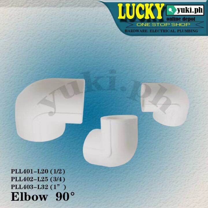 PPR ELBOW 90° PLAIN PIPE FITTINGS ( 1/2 , 3/4 , 1 ) SOLD PER PIECE ...