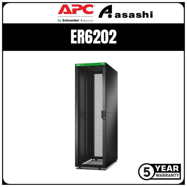 APC Easy Rack ER6202 42U, Black,With Roof,Castors,Feet,4 Brackets,and ...
