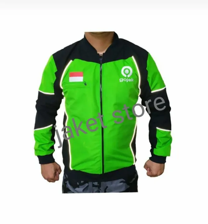 jaket go'jek model bomber jaket motor pria wanita jaket murah | Lazada ...