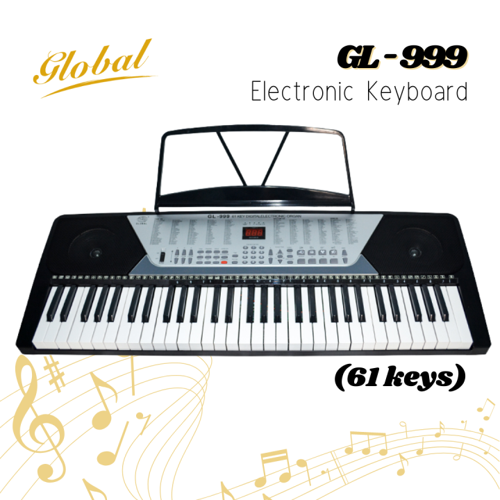 Global GL-999 61 Keys Electronic Keyboard | Lazada PH