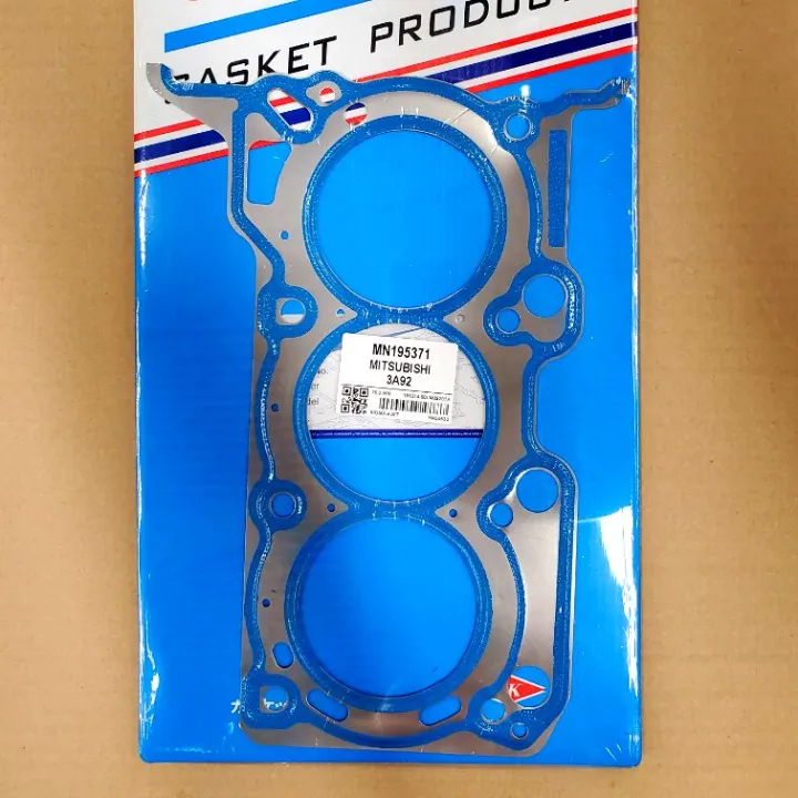 ปะเก็นฝาสูบ มิตซูบิชิ มิราส 3A92 3A91 1.2L 3-cylinder Mirage [เหล็ก เดิมๆ]押川製ガスケットエンジン製品 ...