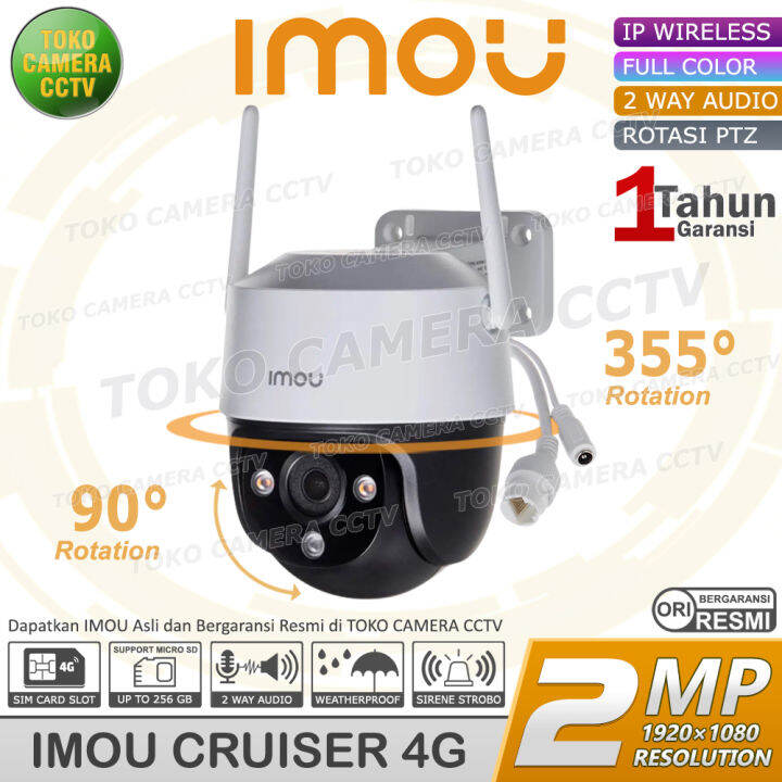 IMOU CRUISER 4G 2MP CCTV WIFI KAMERA IP CAMERA WIRELESS KARTU SIM PTZ ...