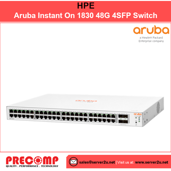 HPE Aruba Instant On 1830 48G 4SFP Switch (JL814A) | Lazada