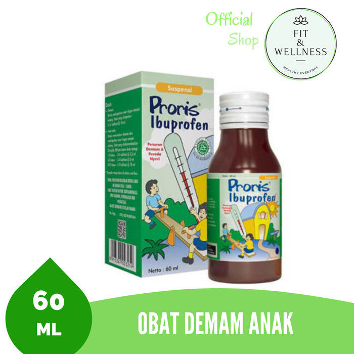 Proris Sirup Obat Demam dan Pereda Nyeri Anak Rasa Jeruk 60mL | Lazada ...