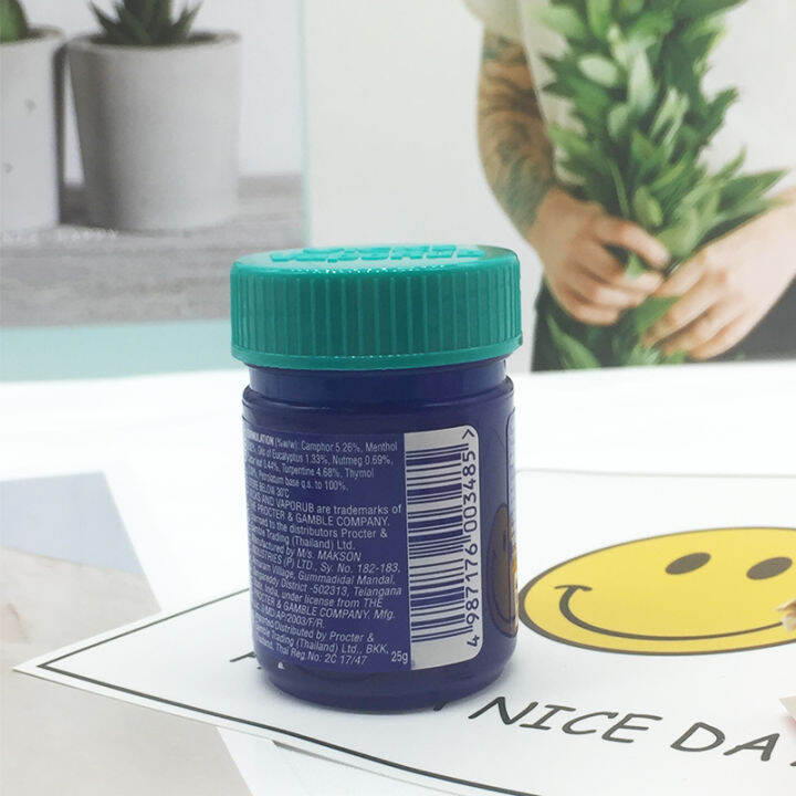 Thailand's original authentic VICKS VapoRub mint cream is suitable for ...
