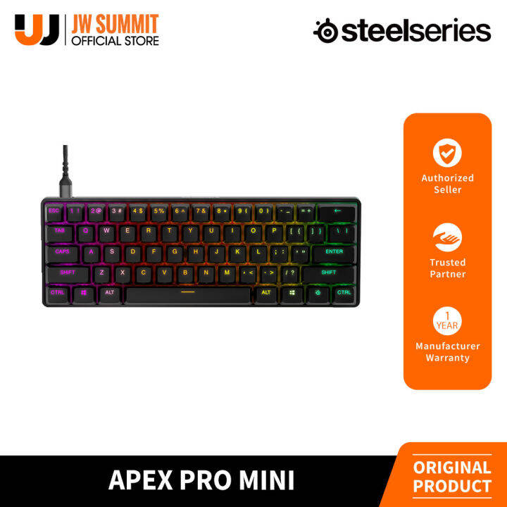 Steelseries Apex Pro Mini Detachable USB Type C Compact 60% Design ...