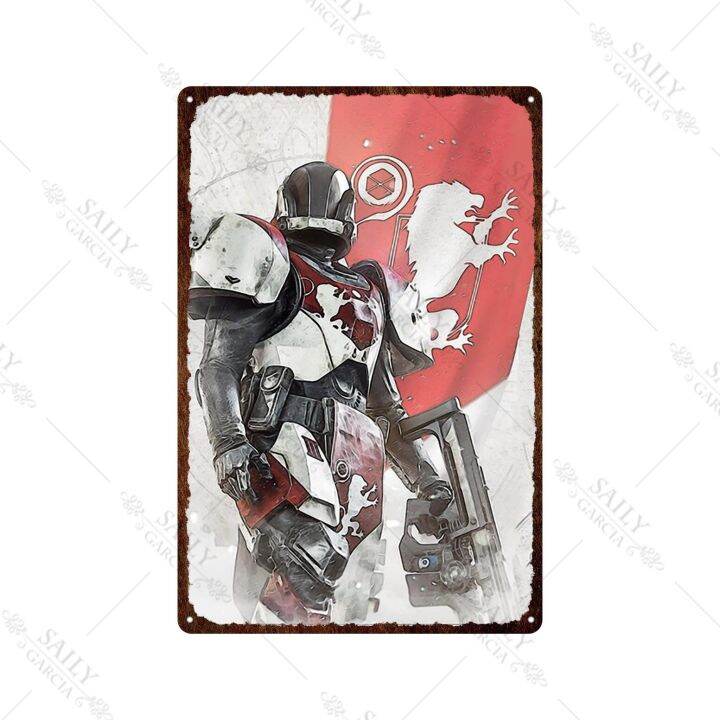 Destiny 2 Classic Game Metal Tin Poster Nursery Decor Metal Plates Sign ...