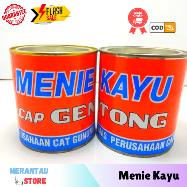 Meni Kayu Cap Gentong Cat Menie Kayu Pelapis Dasar Cat Kayu Anti Getah ...