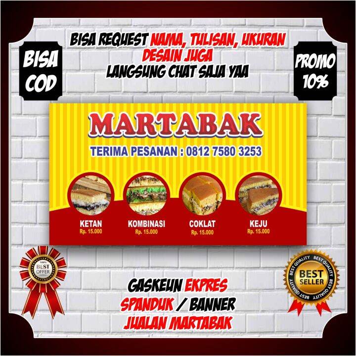Spanduk Banner Martabak Keren Custome Berkualitas | Lazada Indonesia