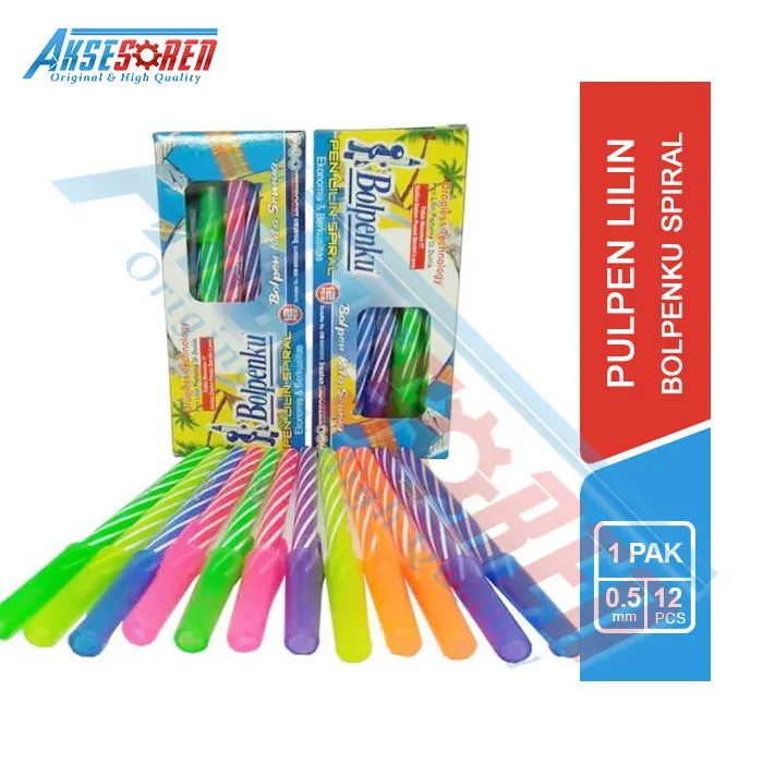 Pulpen Lilin Bolpenku [Spiral/1 Pack] / Pen 1 Pak Murah / Bolpoint 1 ...