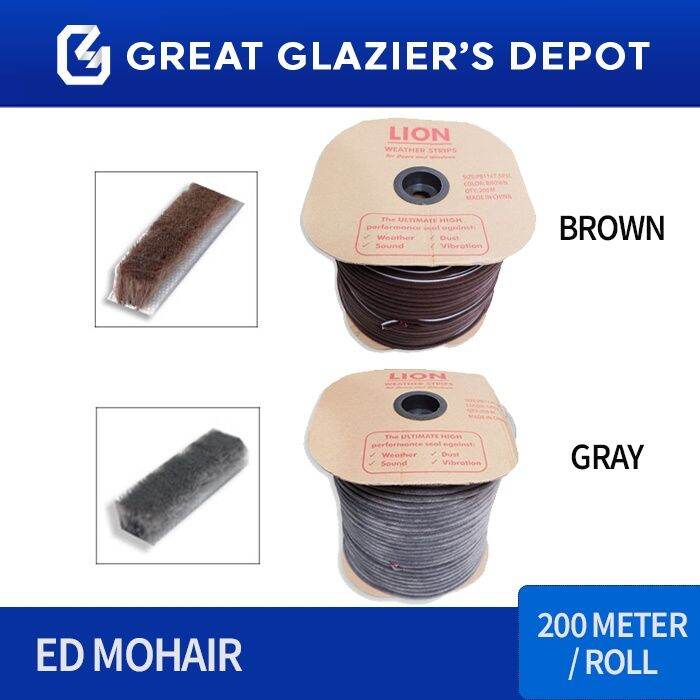 ED Mohair (Doors and Windows Weather Strip) SOLD PER ROLL for Aluminum ...