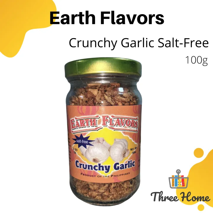 Earth Flavors Salt-Free Crunchy Garlic 100g | Lazada PH