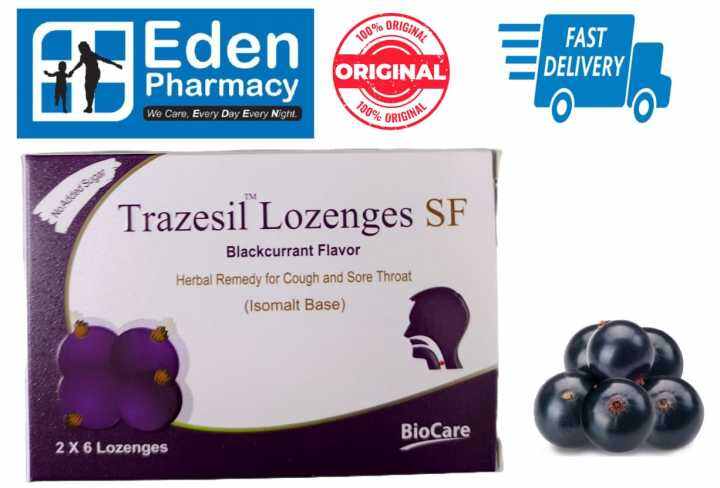 Trazesil Lozenges SF Black Currant Flavor (2x6's) | Lazada