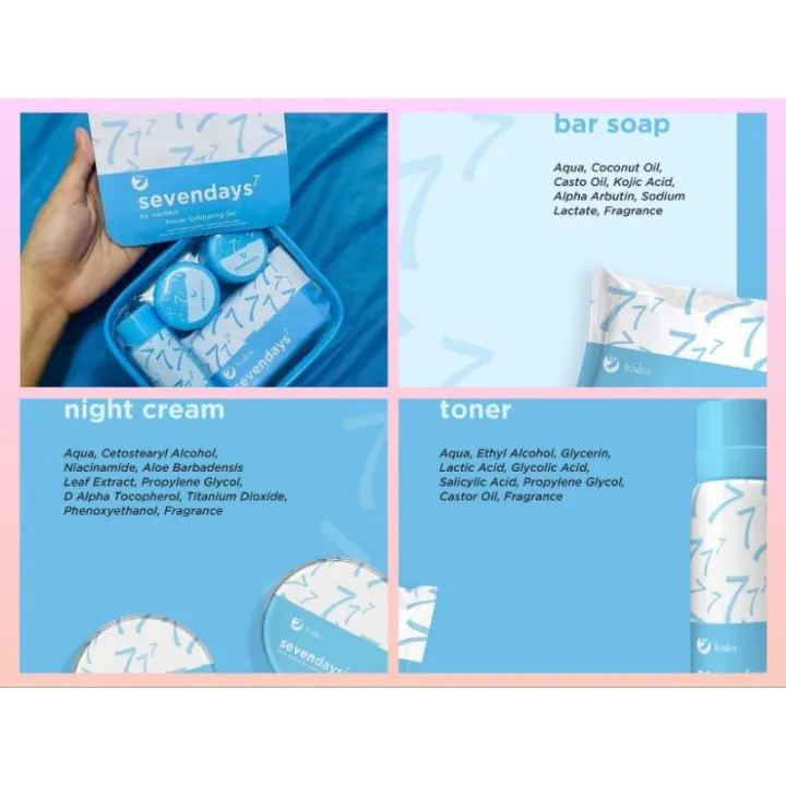 vr](COD W/ FREEBIE) Onhand! Seven Days by Her Skin Power Exfoliating ...