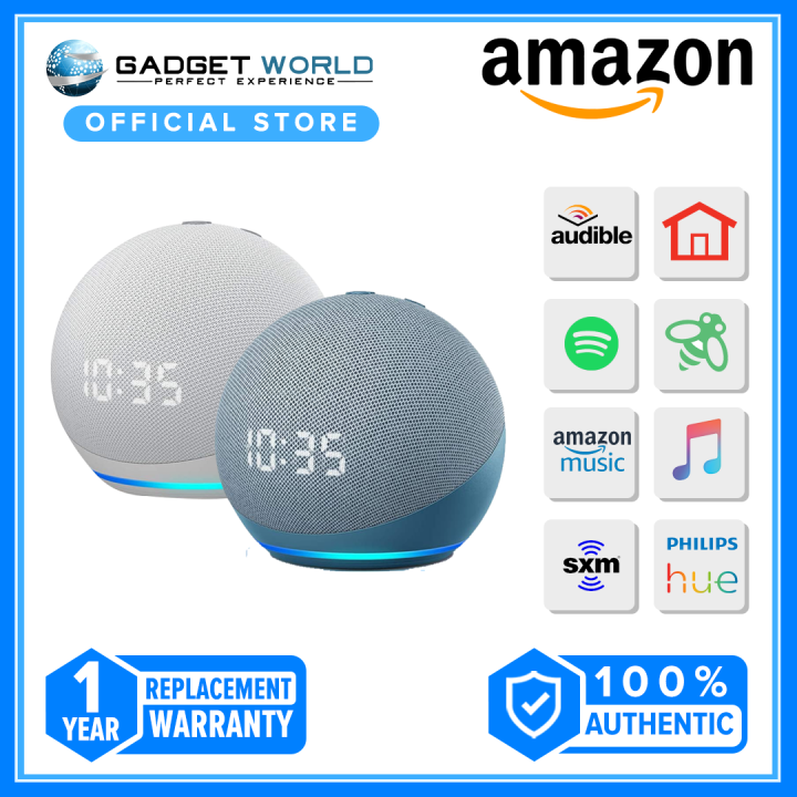 Echo Dot [4th Gen] Smart Speaker with Clock and Alexa | Lazada PH