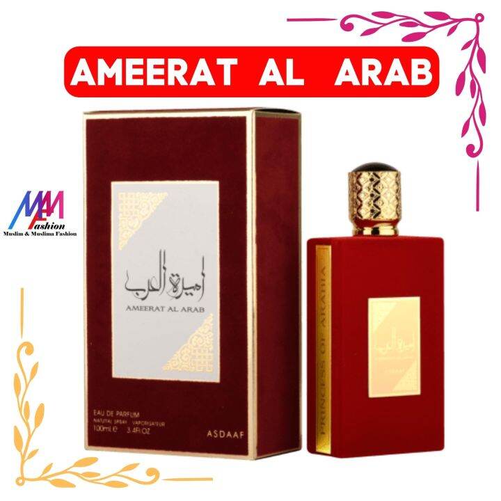 Ameerat Al Arab RED EDP 100ml Asdaaf perfumes by lattafa | Lazada