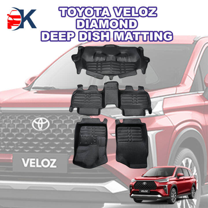 Diamond Toyota Veloz Deep Dish Matting | Lazada PH