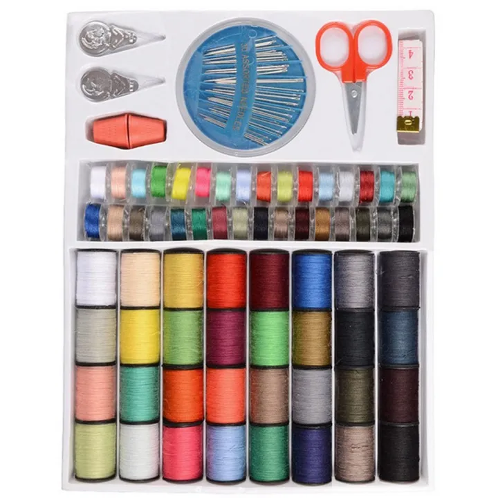 64 Spools Assorted Colors Sewing Threads Set Sewing Tools Kit Hand ...