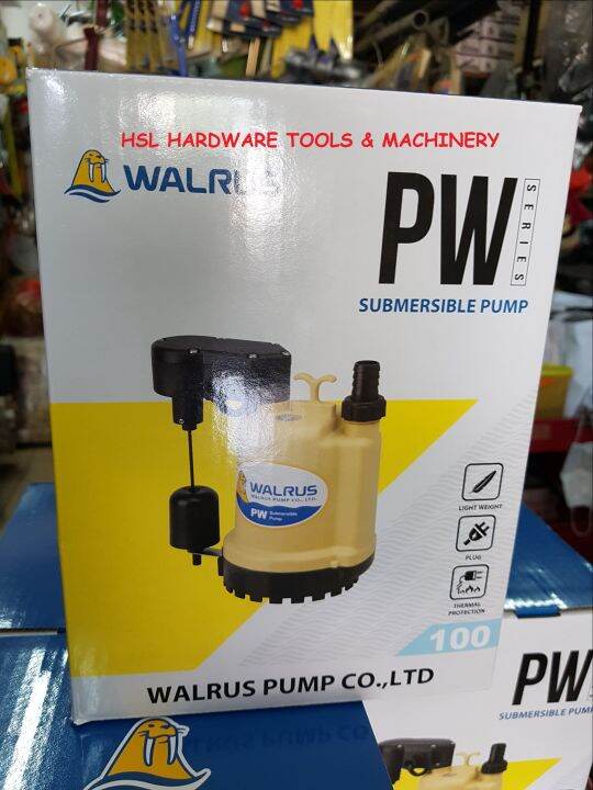 WALRUS AUTO SUBMERSIBLE PUMP (PW-100AC) | Lazada