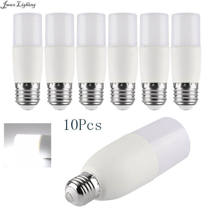 Jmax 10Pcs Cylinder LED Bulb Lamp Light E27 220V 5W 7W 9W 12W White High Brightness Spotlight ...