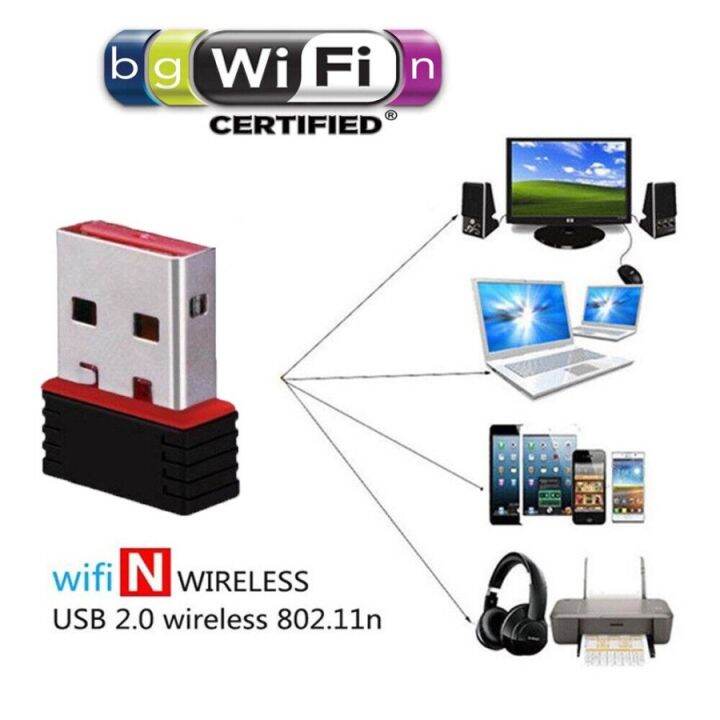Usb Wifi Wireless Adapter Network Usb Wifi Dongle 300mbps | Lazada Indonesia