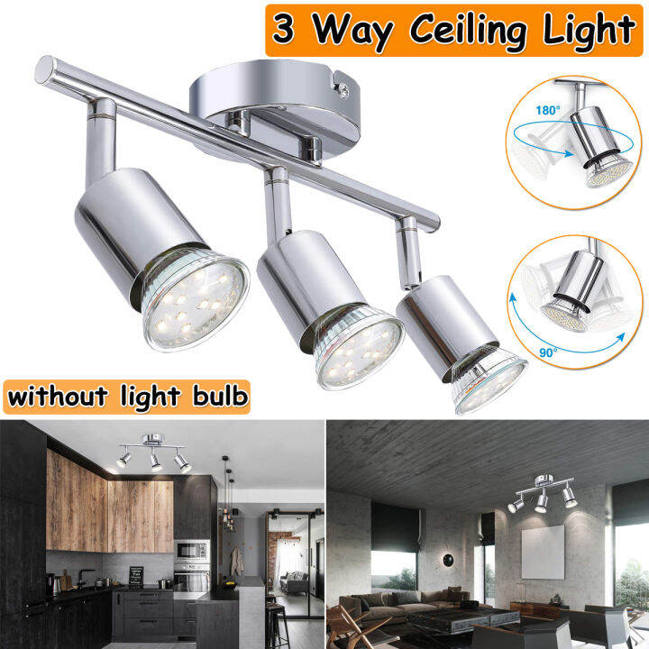 【1-3d Delivery】(GU10) 3-Way Adjustable Modern Ceiling Track Light ...