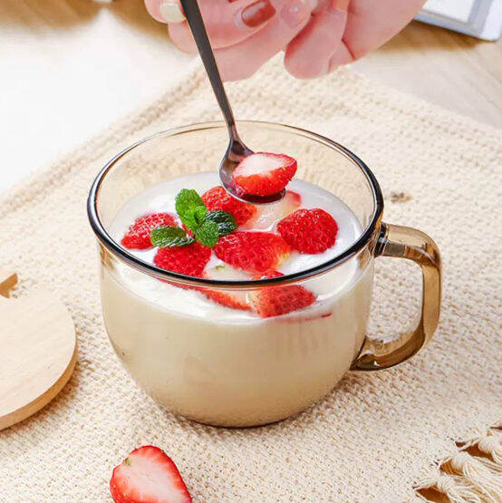High Temperature Resistant Cup 3pc Set Drinking Glass Coffee Mug Hot ...