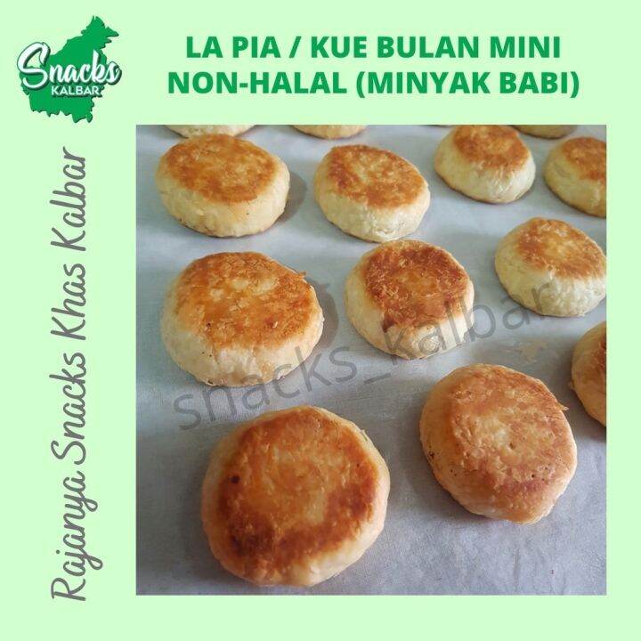 Kue Bulan Mini Kutilang /Lapia/Guek Pia non halal perkotak isi 10 pcs khas Pontianak | Lazada ...