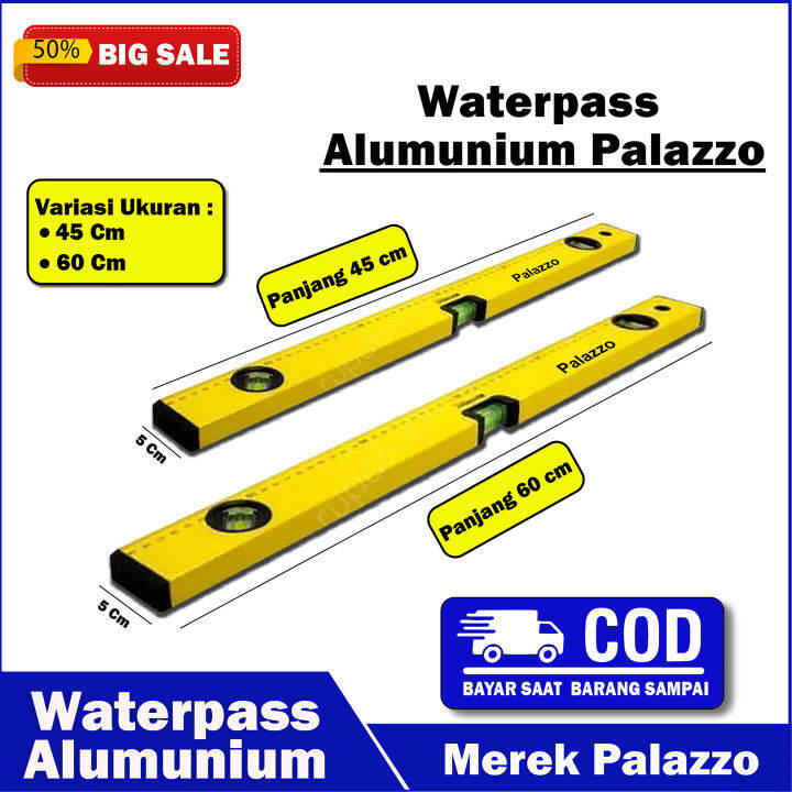 Waterpas Aluminium Alumunium Pengukur Derajat Kemiringan Vertikal ...