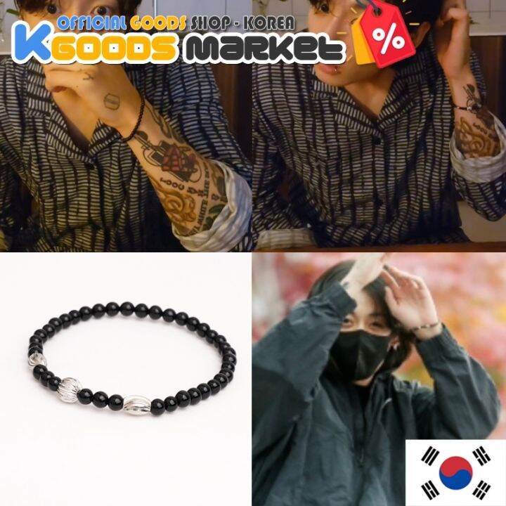 Delixir Thin Onyx Layered Bracelet BTS Jungkook Goods | Lazada PH