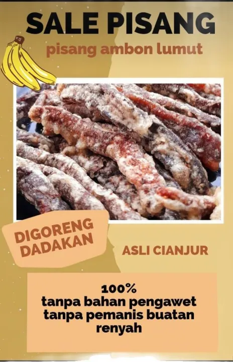 PROMO Sale Pisang Jari Sale Pisang Belut 250 GR Premium Bukan Camilan ...