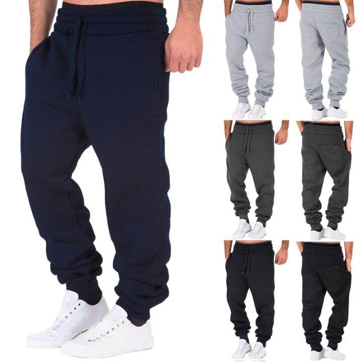 【Dimama】COD กางเกงขายาวลำลอง กางเกงกีฬา กางเกงขายาวผู้ชาย | Lazada.co.th