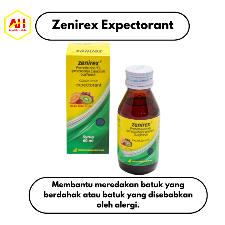 Zenirex Expectorant Sirup 60 ml | Lazada Indonesia