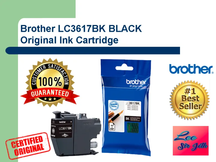 Brother LC3617 BK Black Original Ink Cartridge | Lazada PH