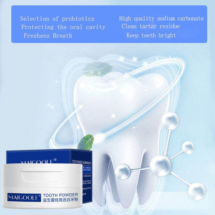 White Toothpaste Probiotics 50g Brilliant Quick White Tooth Powder ...