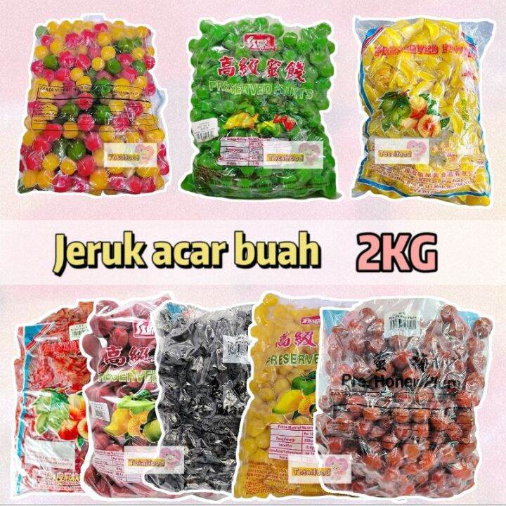 Asam Pelbagai Jeruk Acar Buah 2kg Basah Kering Lazada