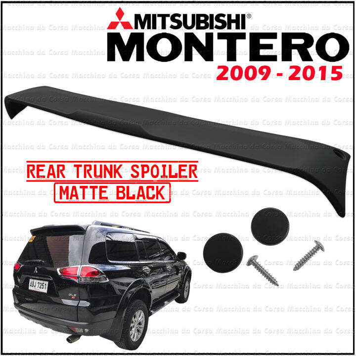 Mitsubishi Montero 2009-2015 GTV Drill Type Rear Trunk Spoiler (Matte ...