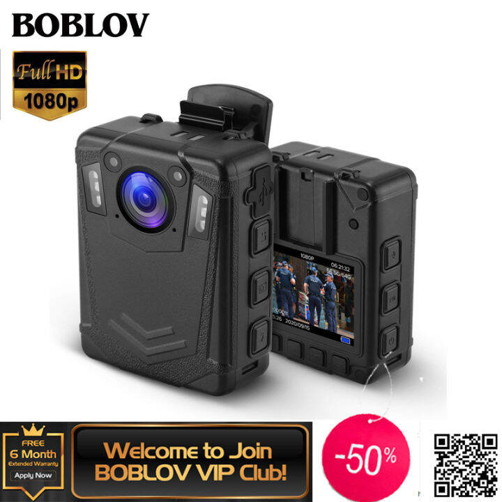 BOBLOV DMT204 Vlogging Camera Action Camera Vlogging Body Camera IP65 ...