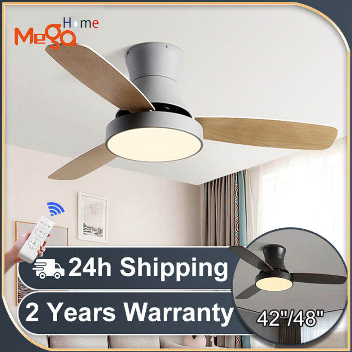 Mega home 48/42 Inch Nordic Ceiling Fan With Light Remote Control ...