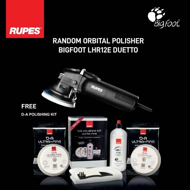 Rupes Bigfoot LHR12E Duetto Dual Action Polisher 220V 60Hz - With Free ...