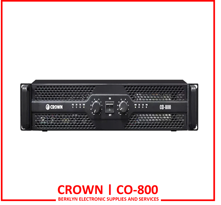 Crown CO-800 Powered Amplifier - CROSSOVER SERIES | Lazada PH