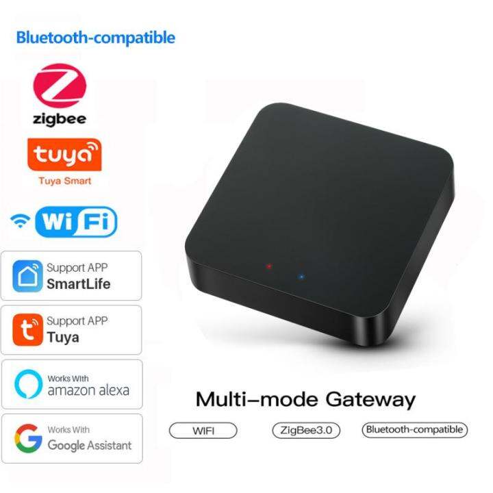 Tuya Smart ZigBee 3.0 Gateway Bluetooth-compatible Multi-mode Hub Smart Life APP Wireless Remote ...