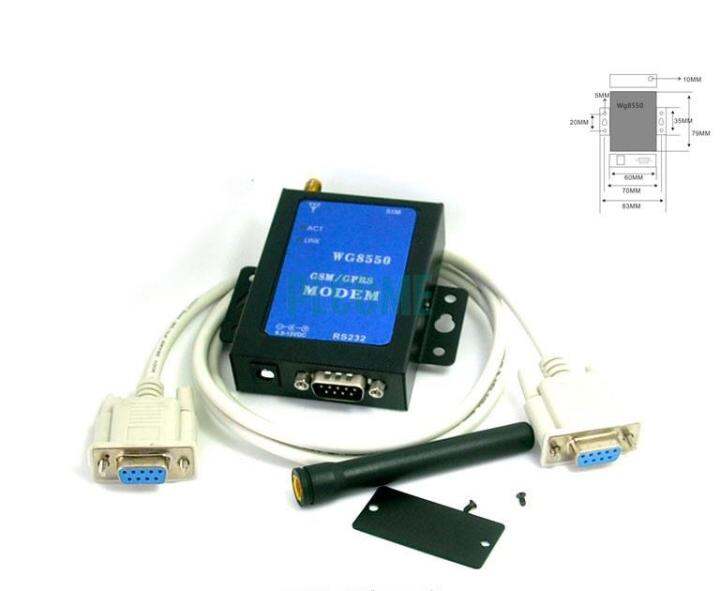 GPRS DTU SMS MODEM Wireless Transmission Module RS232 AT Command ...